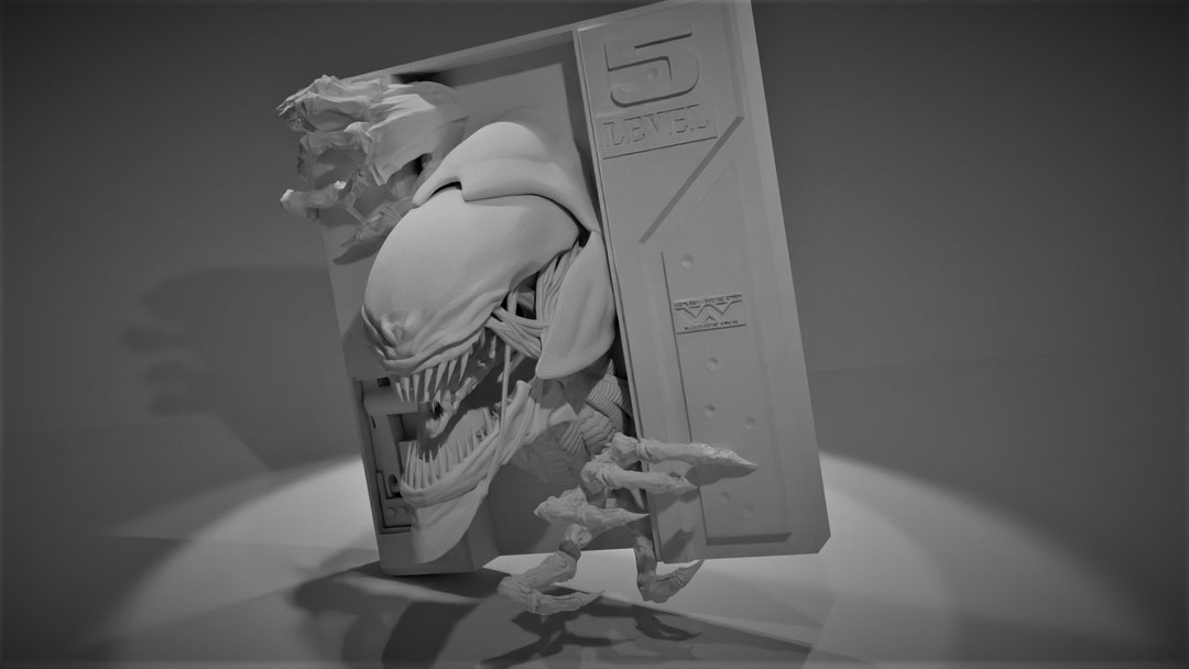 Alien at the Door STL File 3D Print - Etsy Australia