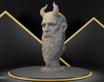 Mini God of War Mimir Head. - Etsy