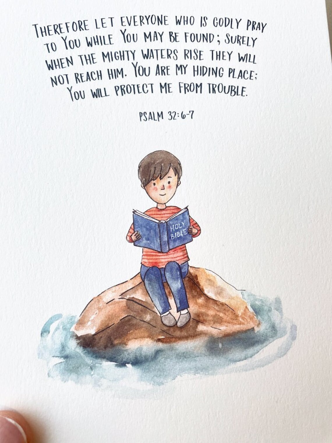 Psalm 32:6 Christian Print Scripture Wall Art Bible - Etsy