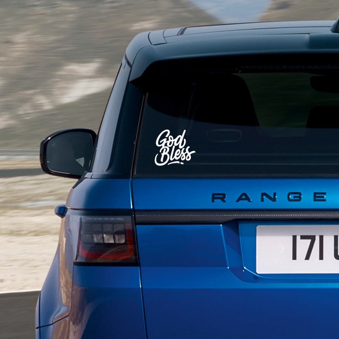 DECAL God Bless, Car Window Decal, Christian Car Sticker, Vinyl Decal ...