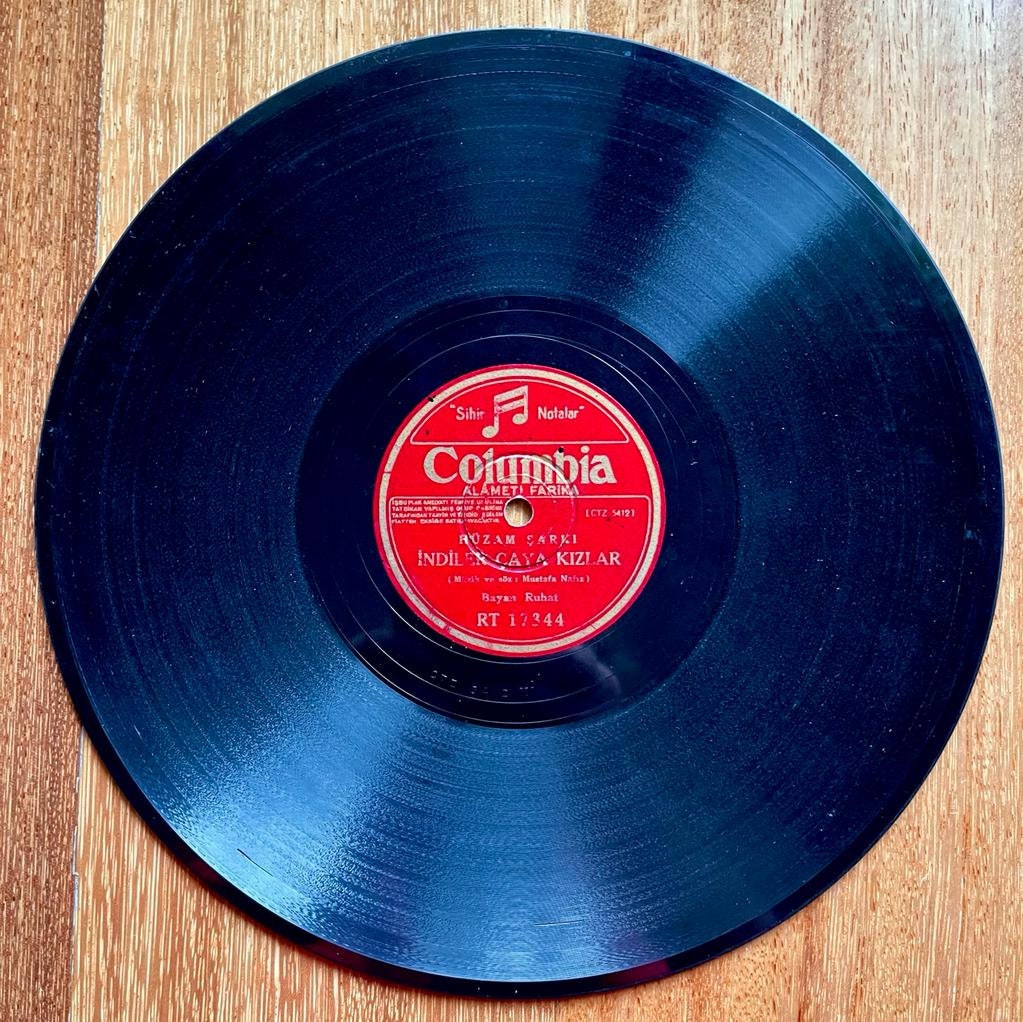 Vintage Record 78 RPM, Shellac Pressing, Bayan Ruhat, Gift for Antique ...