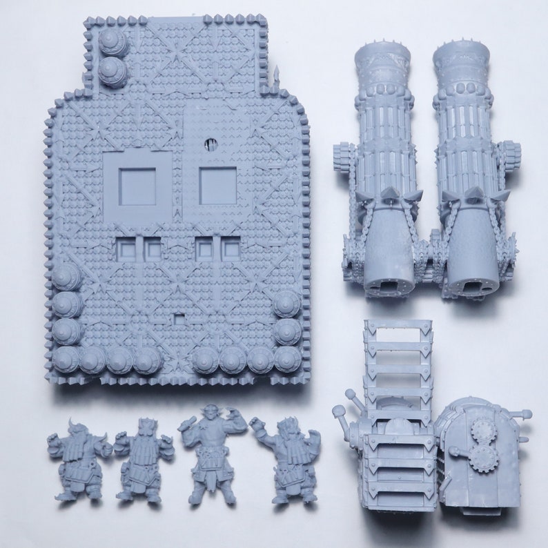 Chaos Dwarfs Juggernaut Siege Tower Age of Sigmar Lost - Etsy