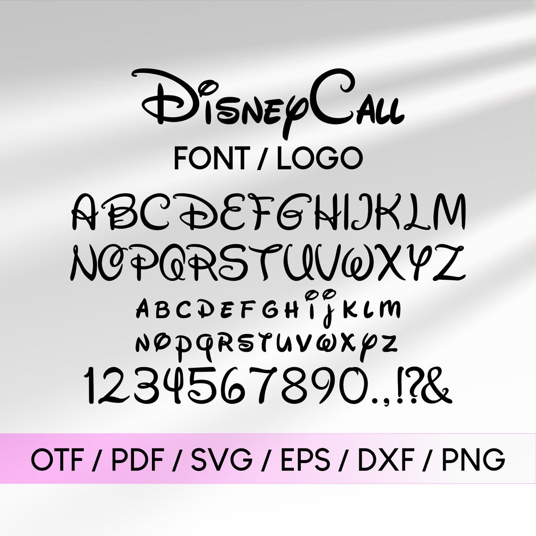 Mickey Font, Cricut Fonts, Svg Files for Cricut, Mickey Logo, Alphabet ...