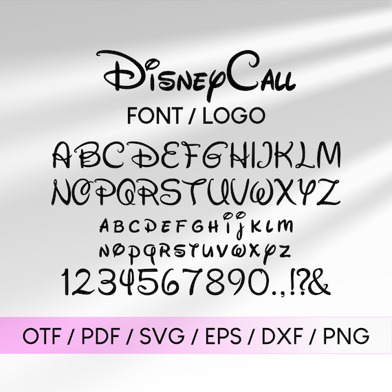 Mickey Font Cricut Fonts Svg Files for Cricut Mickey Logo - Etsy
