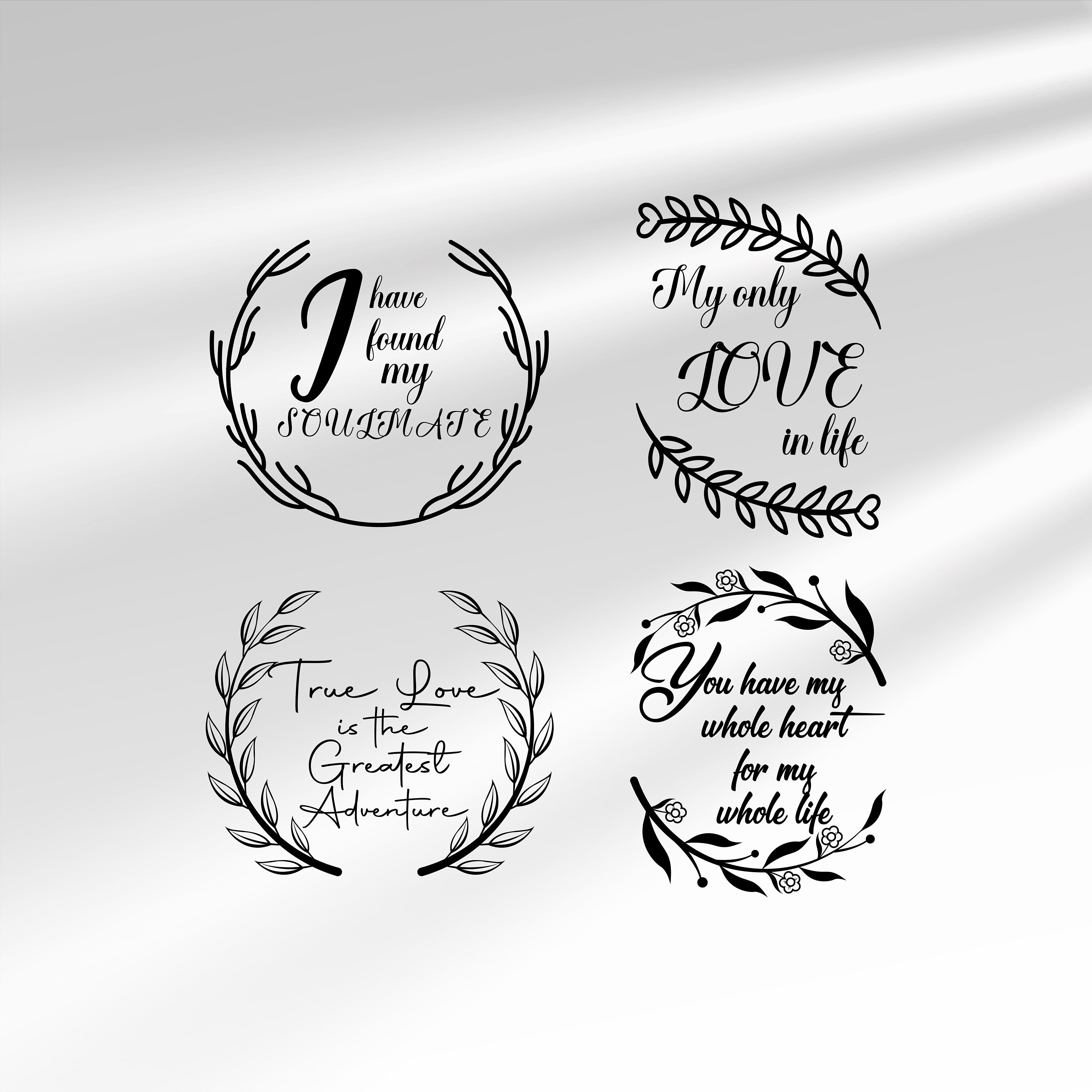 Wedding SVG Files, Wedding Vectors, Digital Download, Printable Wedding ...