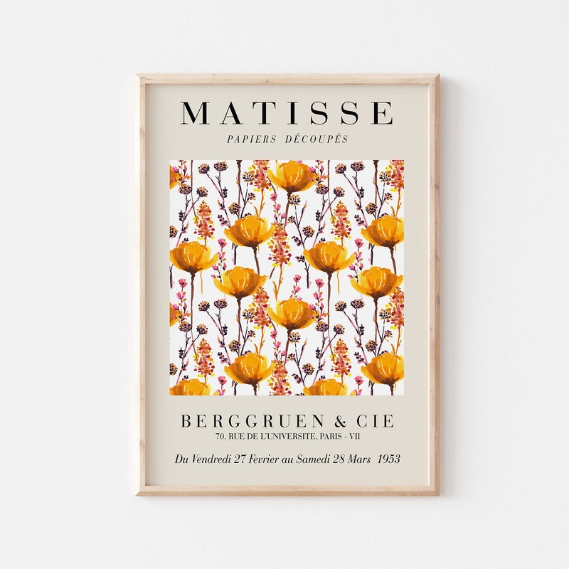 Yellow Matisse Print - Etsy