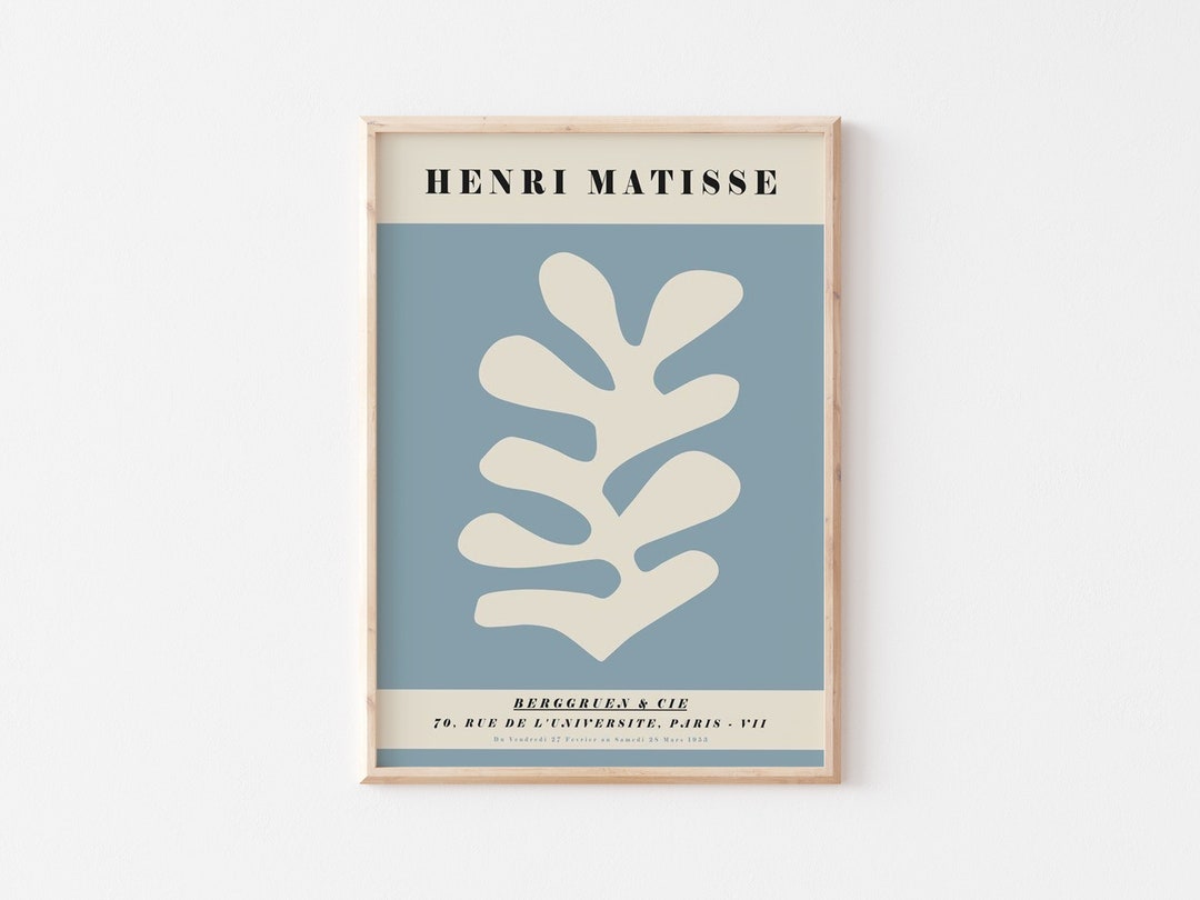 Matisse Print, Blue Shape Cut Outs Print, Exhibition Print, Matisse ...