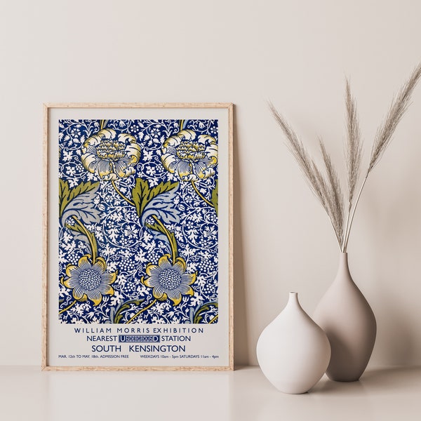 Blue Print Poster - Etsy UK