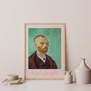 Van Gogh Print, Van Gogh Self Portrait Poster, Van Gogh Vintage Art ...