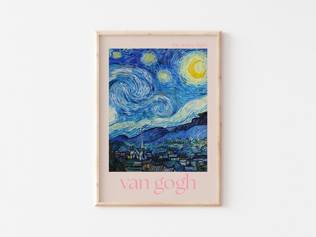Van Gogh Print, Van Gogh the Starry Night Poster, Van Gogh Vintage Art ...