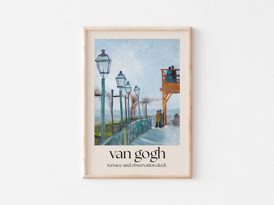Van Gogh Print, Van Gogh Observation Deck Poster, Van Gogh Vintage Art ...