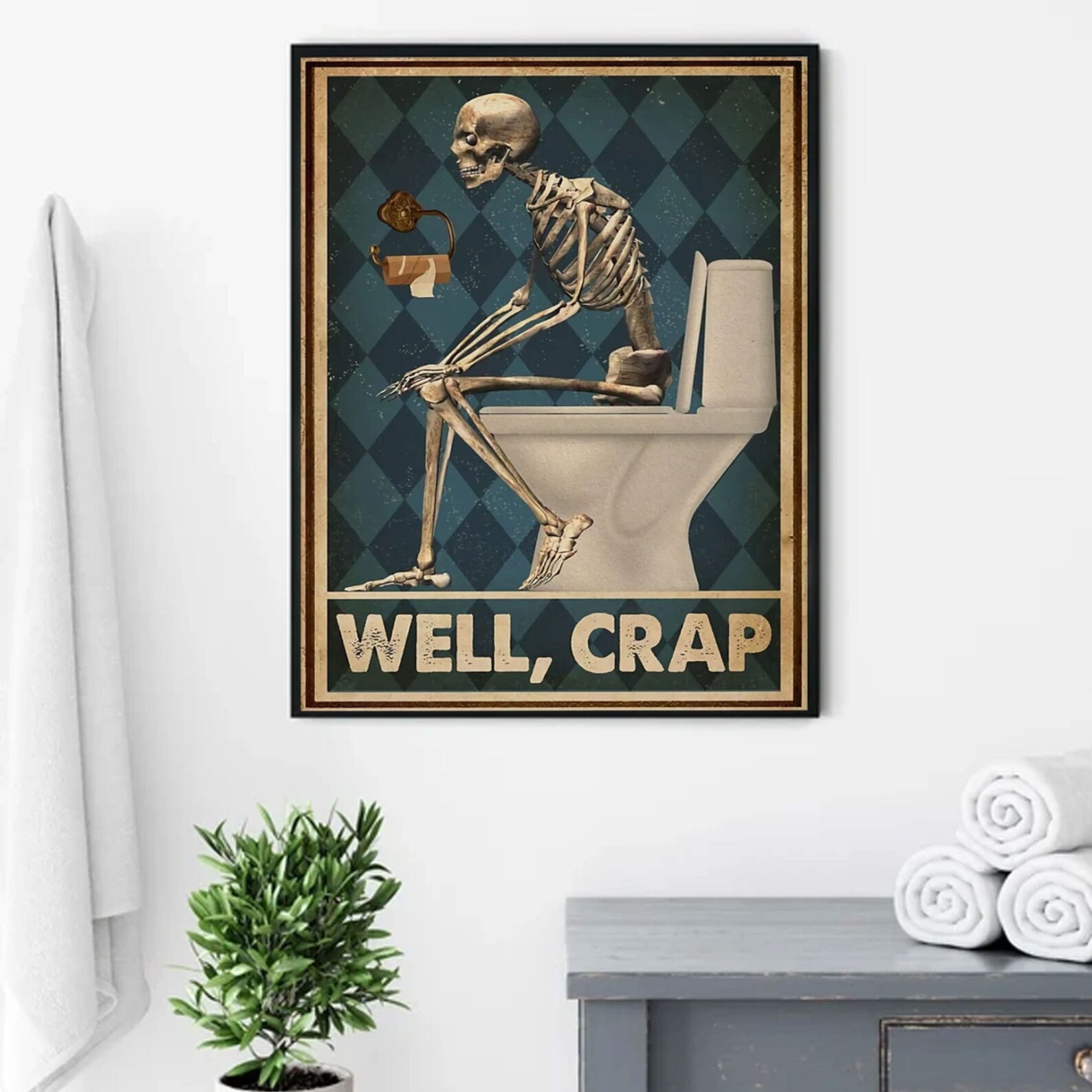 Well Crap Skeleton Poster ( No Frame ) - Etsy