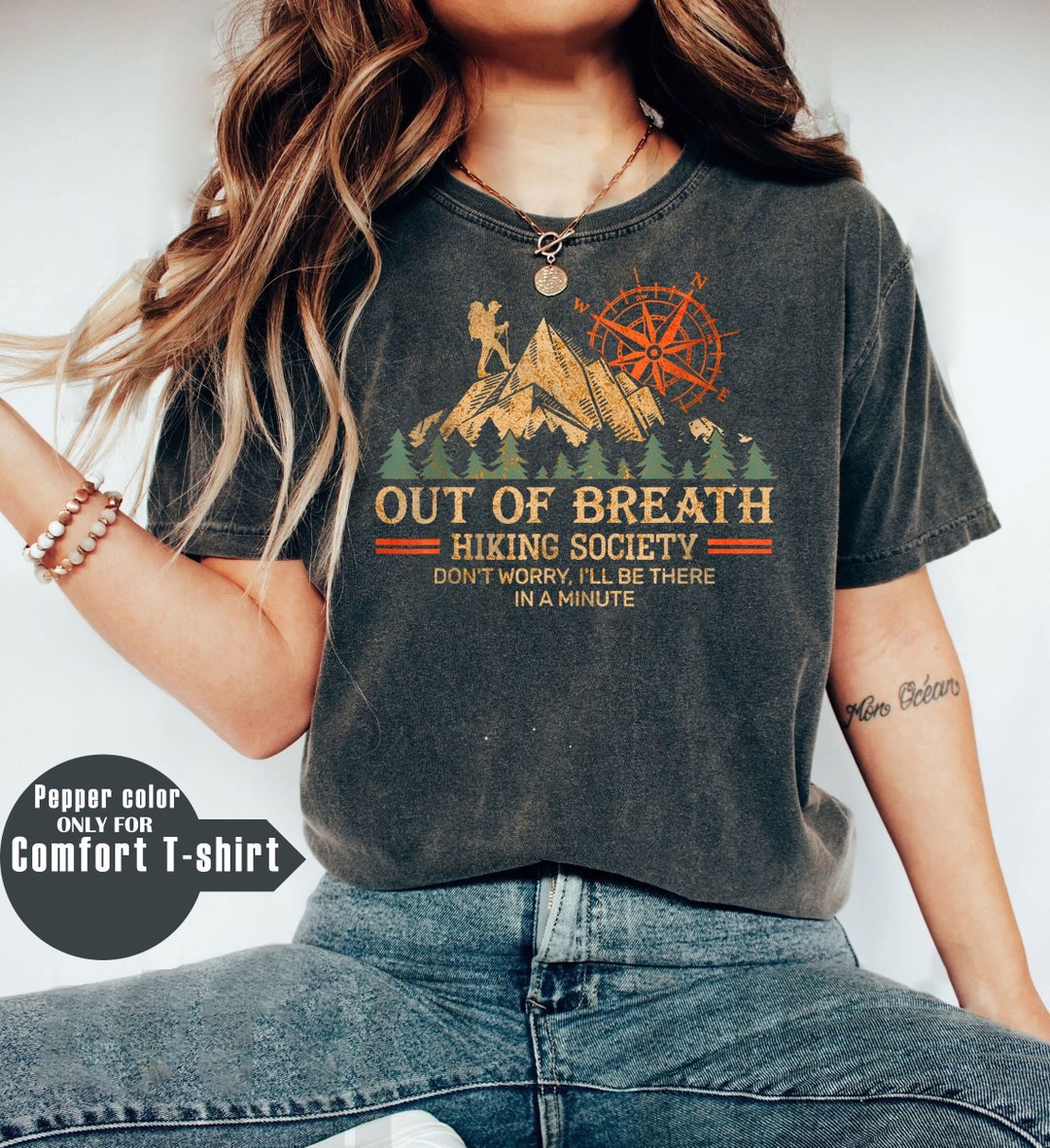 Out of Breath Hiking Society Shirt Sweatshirt Tank Top V-neck Hoodie - Etsy