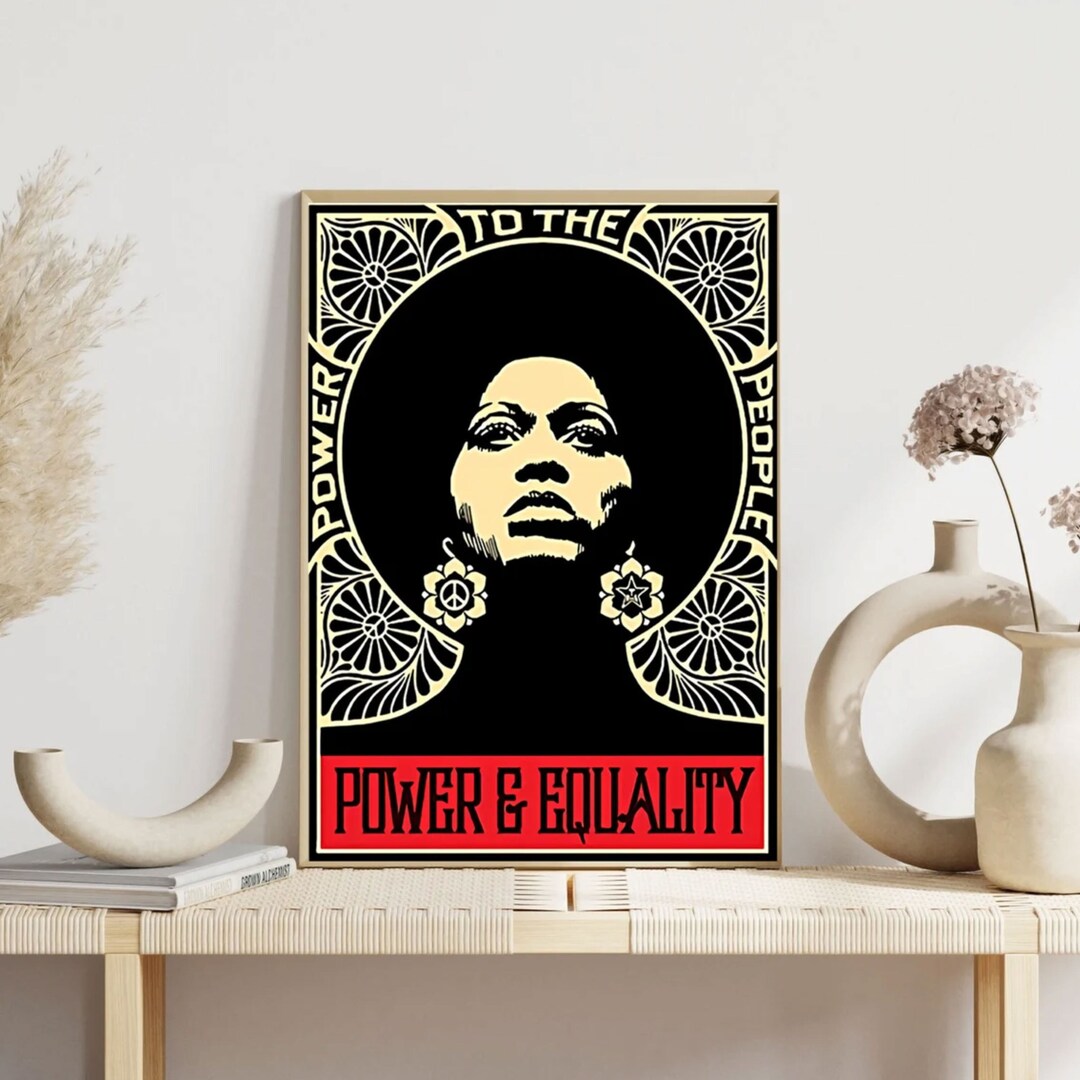 To the Power and Equality African American Poster ( No Frame ) - Etsy