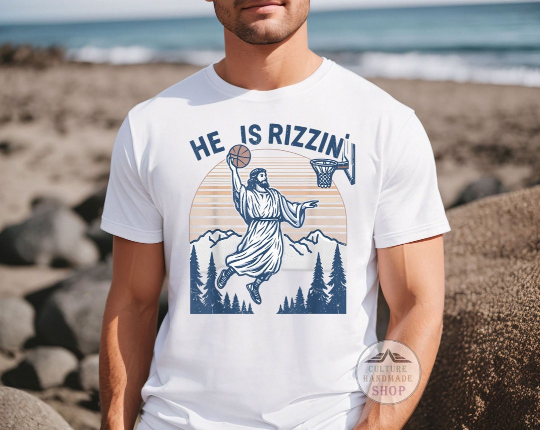 He is Rizzin Shirt Sweatshirt Tank Top V-neck Hoodie - Etsy