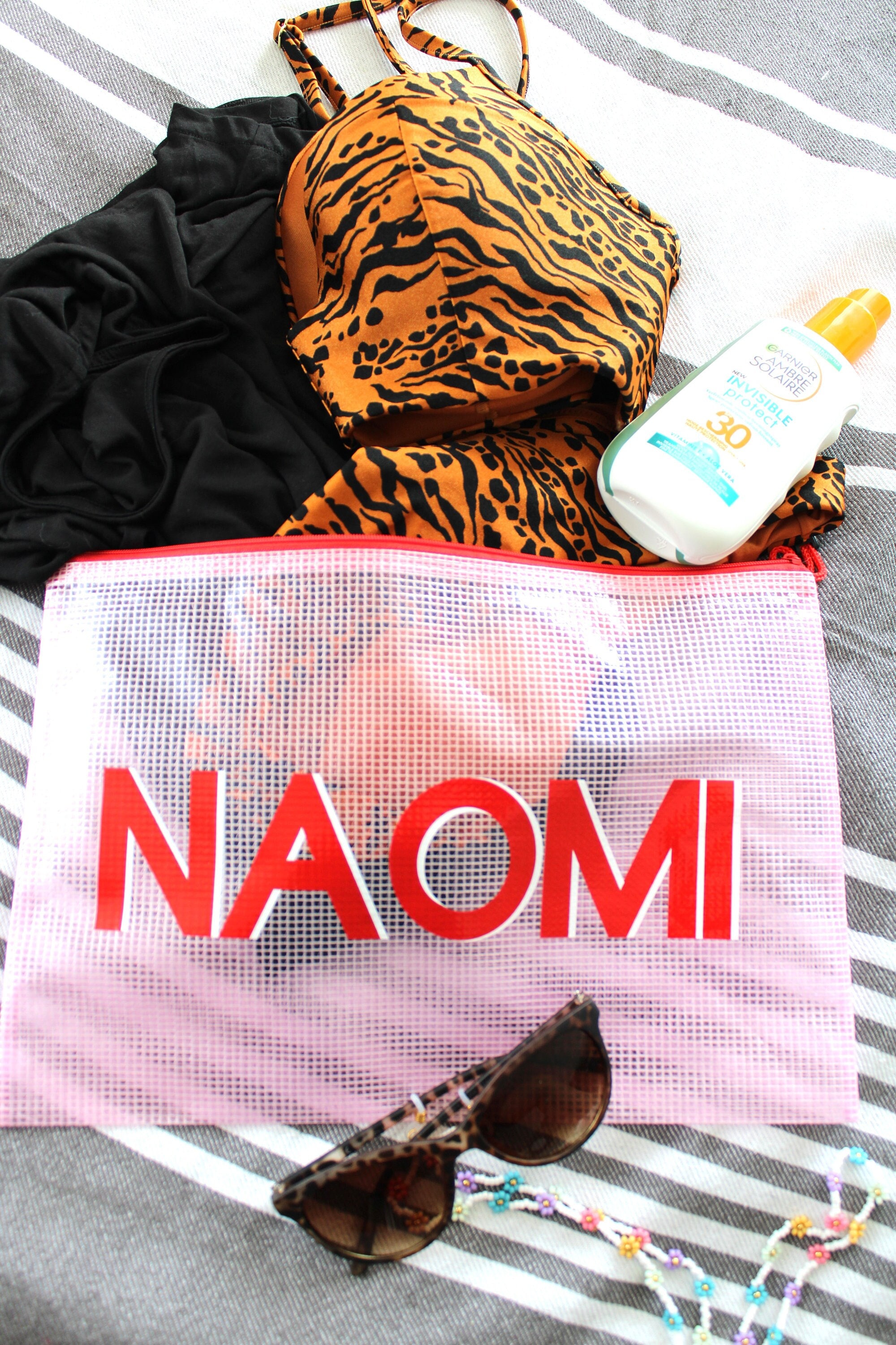 WATERPROOF POOL BAG Bag for at the Pool or Beach A4 Size Bag for Bikini ...