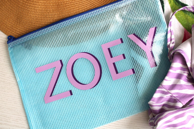 WATERPROOF POOL BAG Bag for at the Pool or Beach A4 Size Bag for Bikini ...