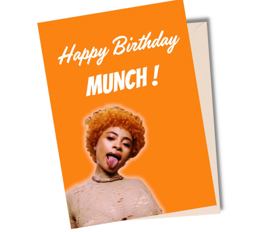 Ice Spice Happy Birthday Card | Happy Birthday Much | Ice Spice Rapper ...