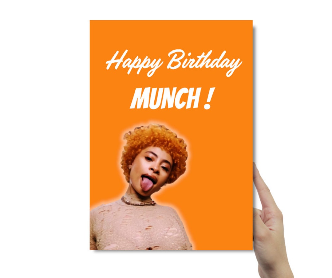 Ice Spice Happy Birthday Card | Happy Birthday Much | Ice Spice Rapper ...