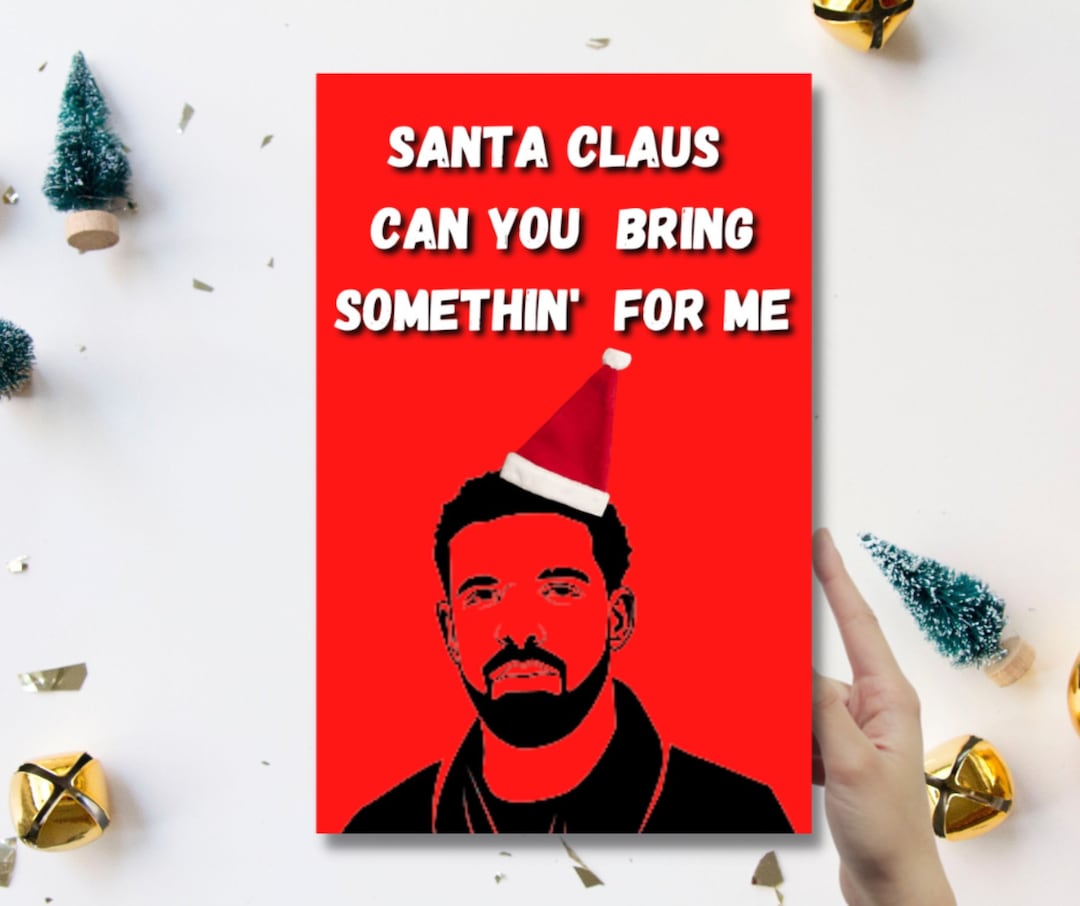 Drake Christmas Card Funny Christmas Card Cool Card for - Etsy