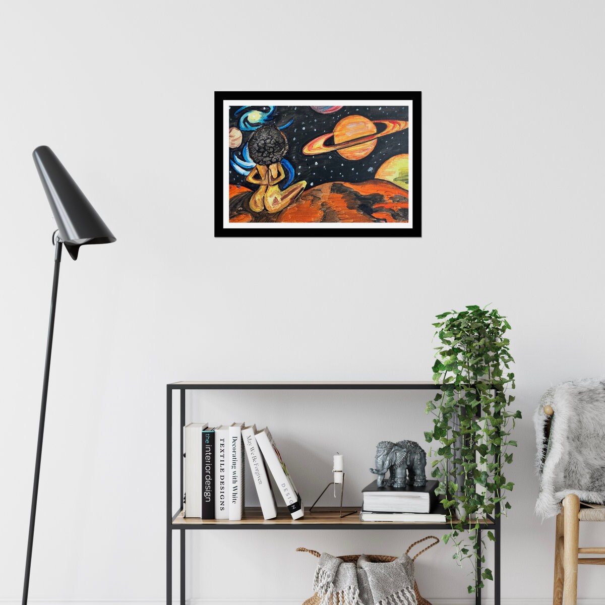 Galactic Goddess: Afro-queen in Space - Unique Poster Celebrating Black ...