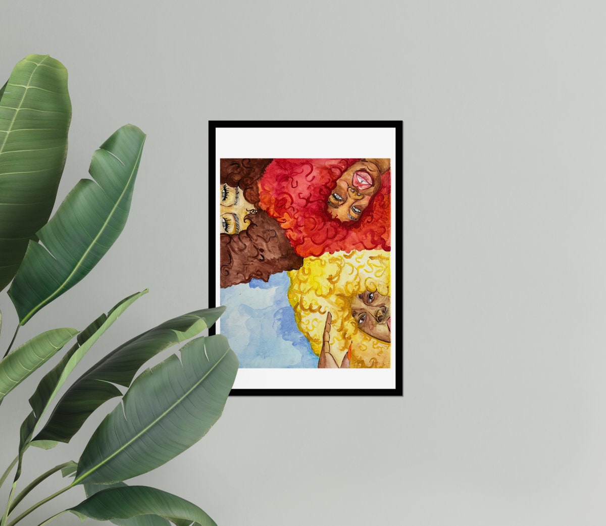 Empowering Afro Queens Poster: Stunning Portraits of 3 Black Girls Afro ...