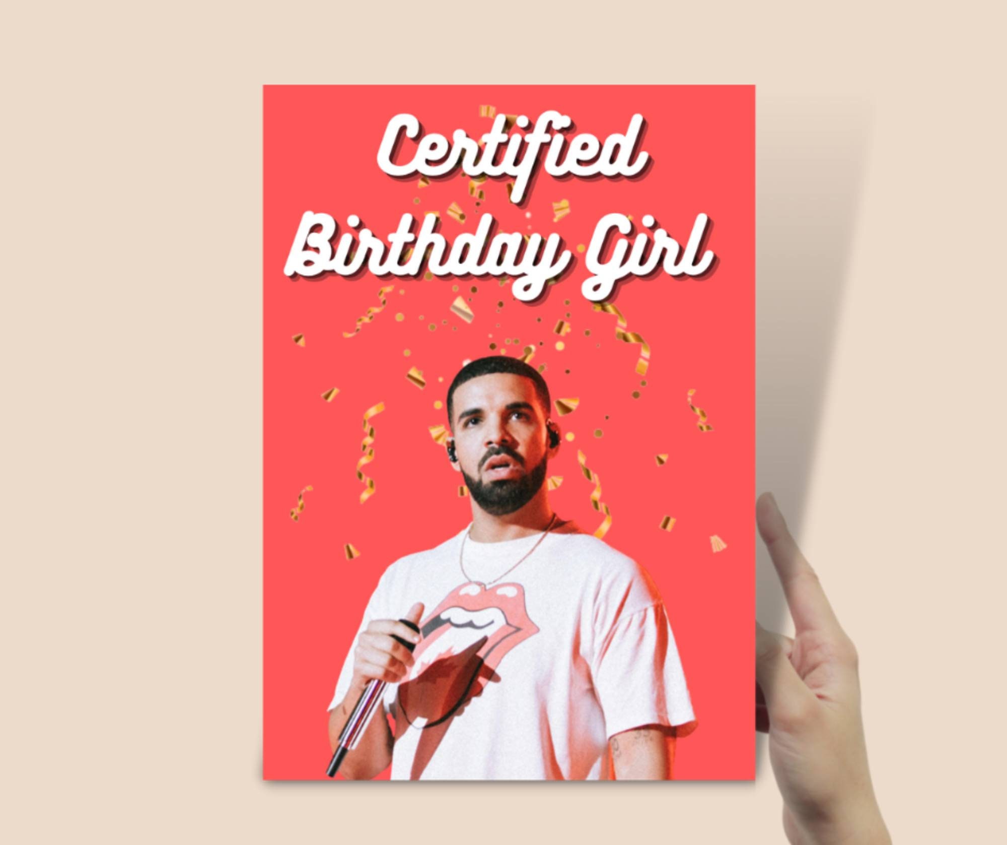 Drake Birthday Card| Certified Lover Boy Birthday Card| Certified Lover ...