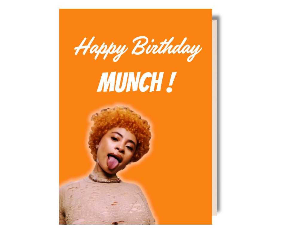 Ice Spice Happy Birthday Card | Happy Birthday Much | Ice Spice Rapper ...