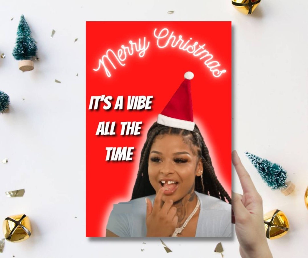 Chrisean Rock Merry Christmas Card| It's a Vibe All the Time| Tik Tok ...