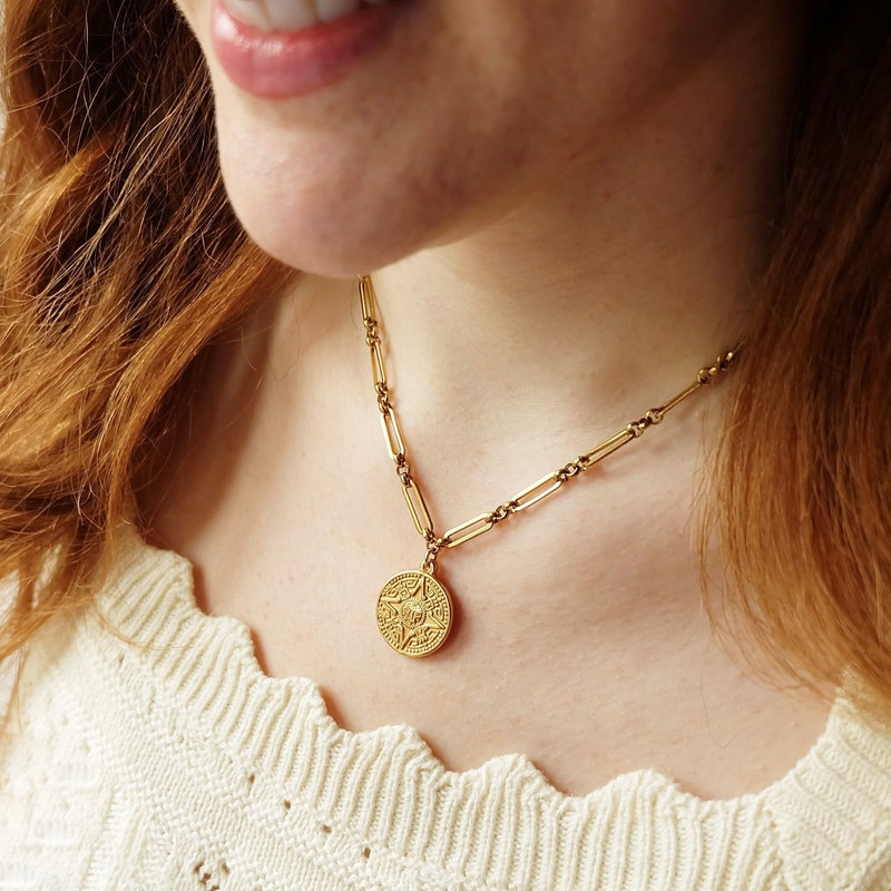 Cut Coin Necklace - Etsy