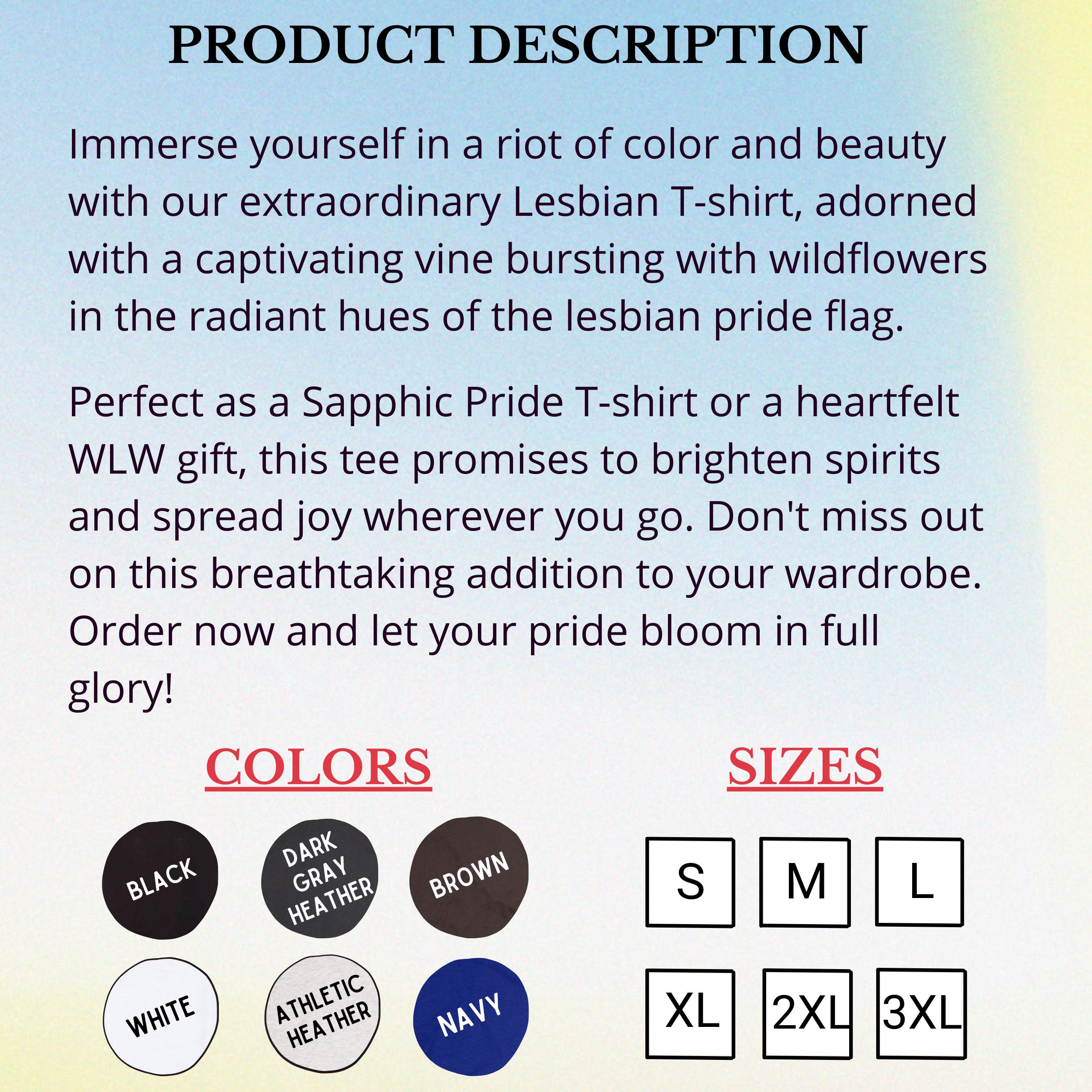 Lesbian Shirt Lesbian Wildflower Shirt as Sapphic Pride Lesbian Gift ...