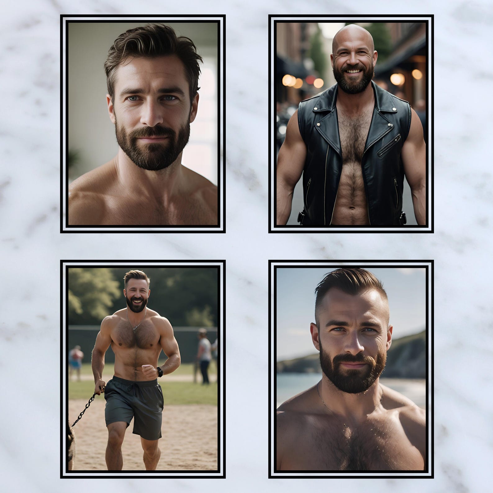 Bearded Men Calendar 2026 - Bearded & Bold, Hairy Men Calendar, Gay ...