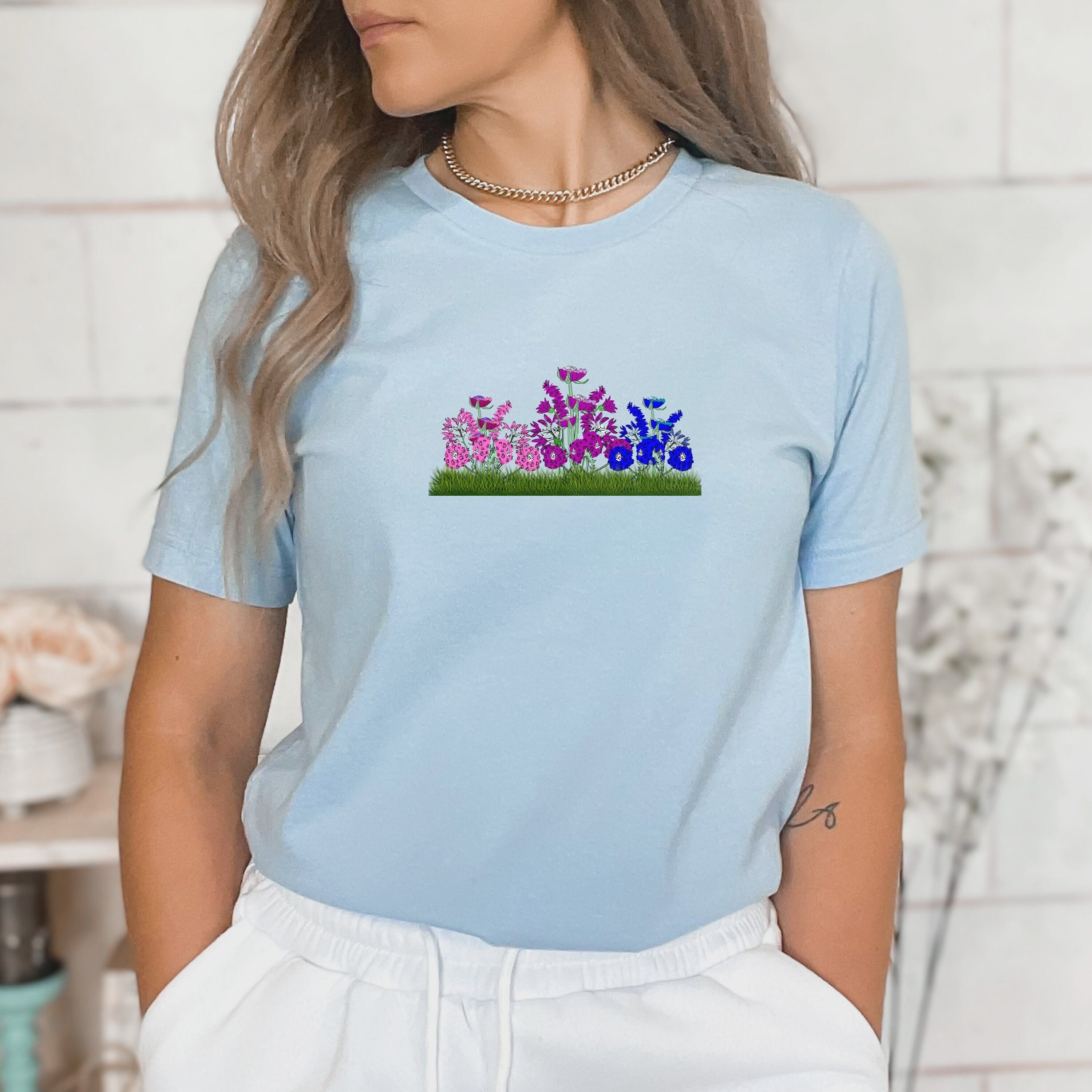 Wildflower Subtle Bi Pride Outfit in Bi Flag Colors Subtle Bisexual ...