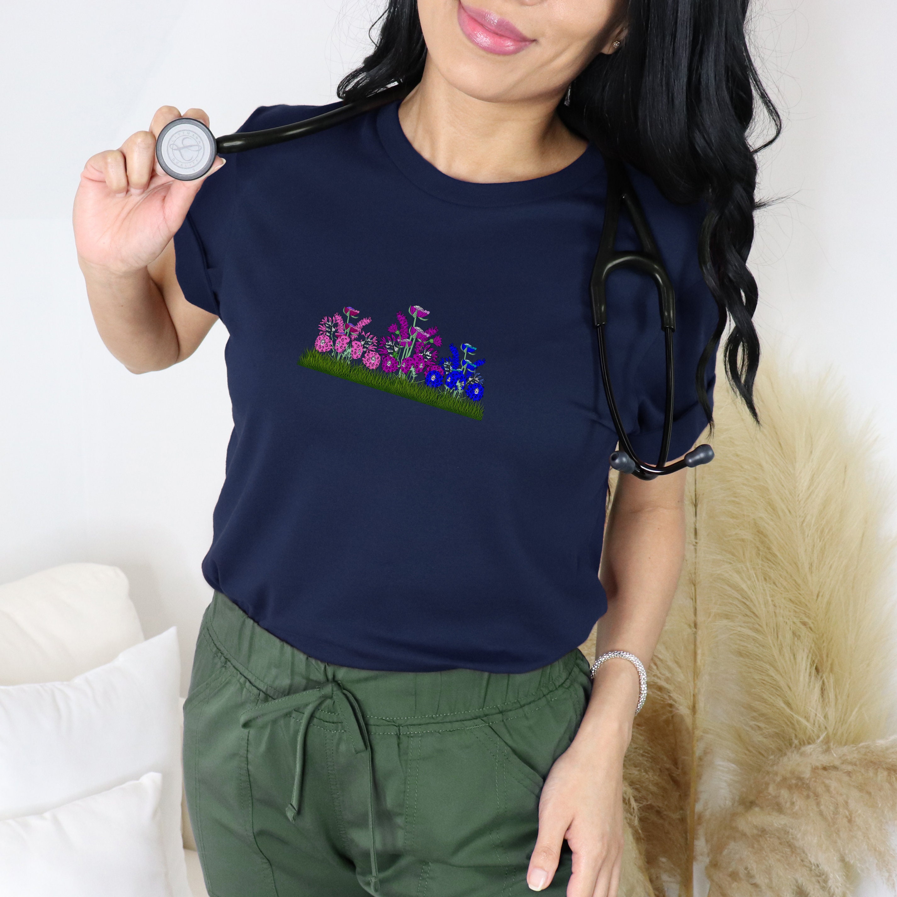 Wildflower Subtle Bi Pride Outfit in Bi Flag Colors Subtle Bisexual ...