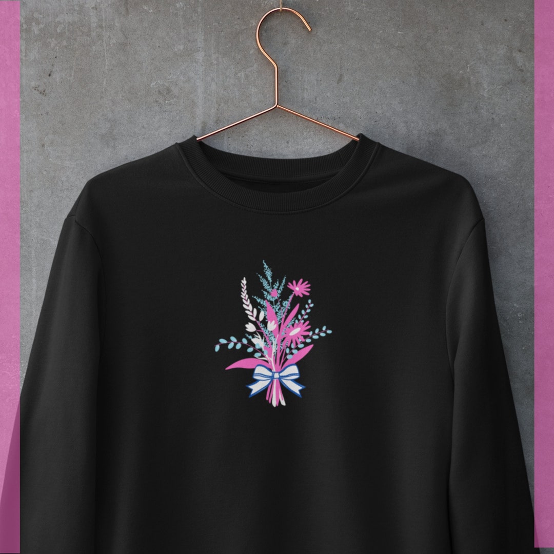 Transgender Bouquet Subtle Pride Outfit in Trans Flag Colors | Trans ...