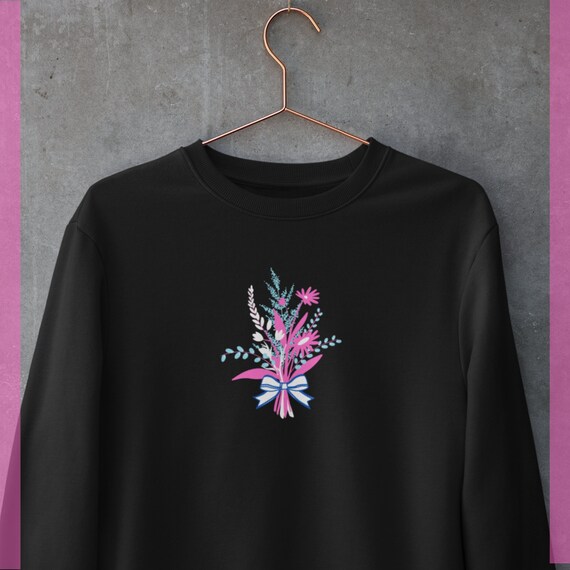 Transgender Bouquet Subtle Pride Outfit in Trans Flag Colors - Etsy