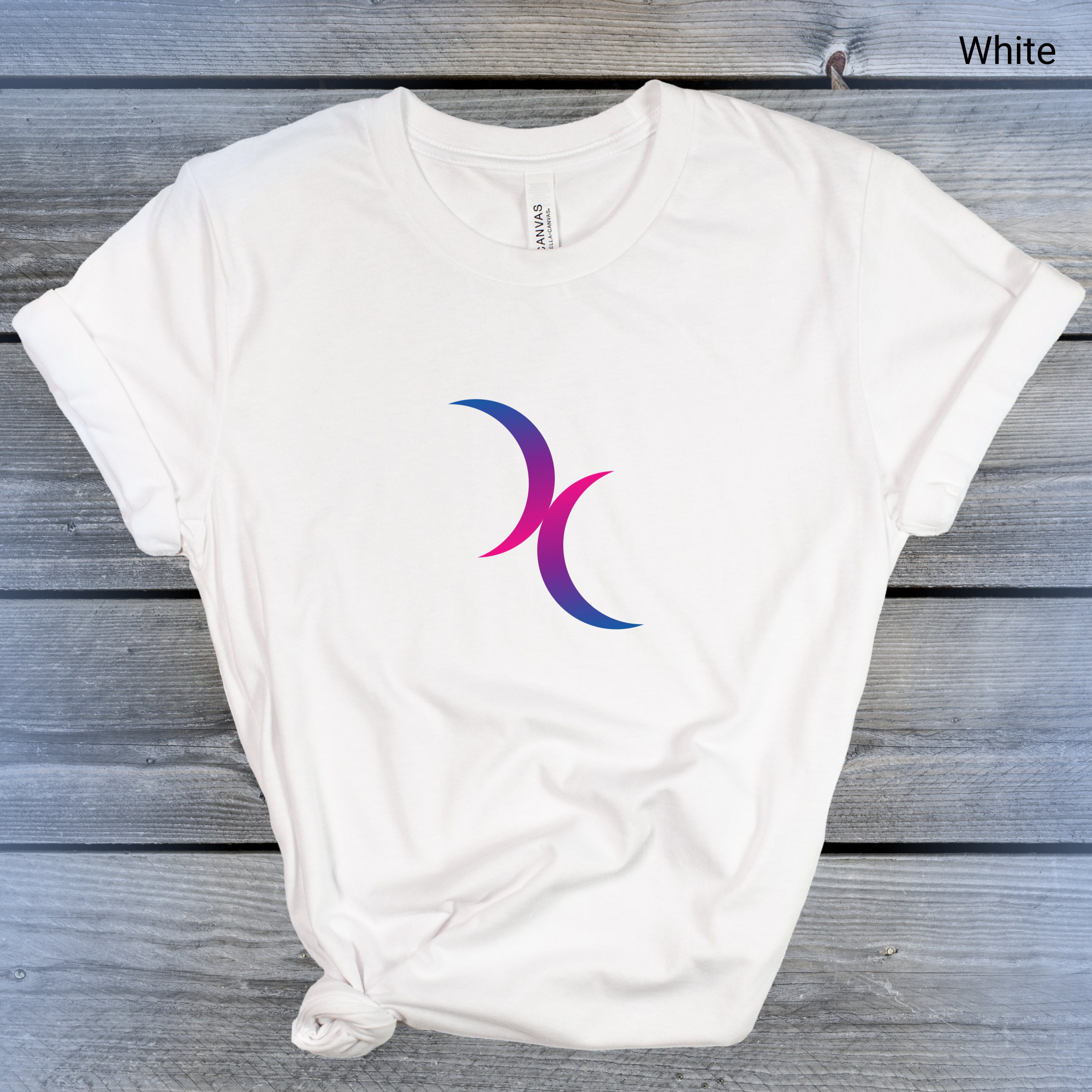 Bisexual Crescent Moon Subtle Pride Outfit T For Her Subtle Etsy Uk