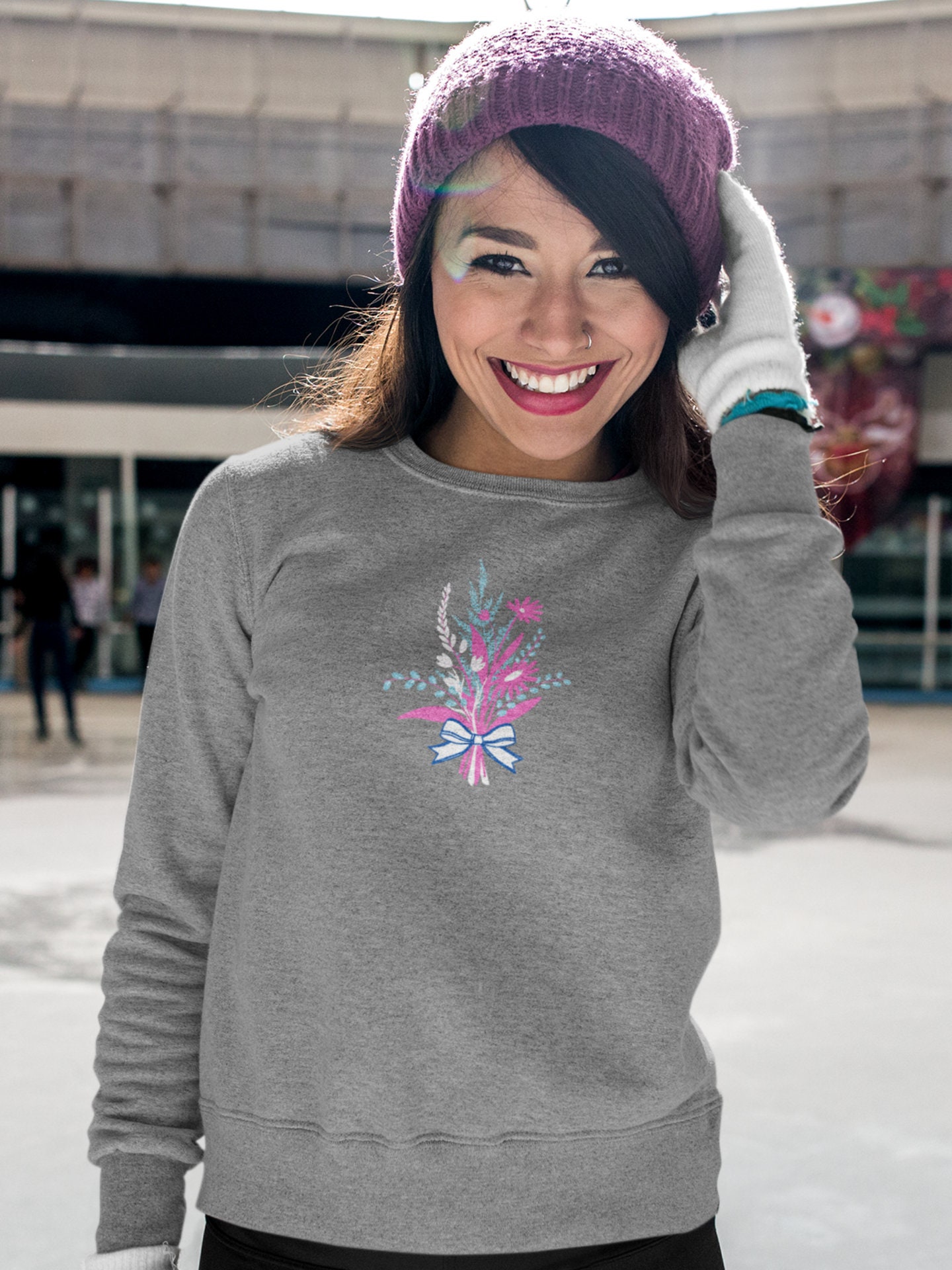 Transgender Bouquet Subtle Pride Outfit in Trans Flag Colors Trans ...