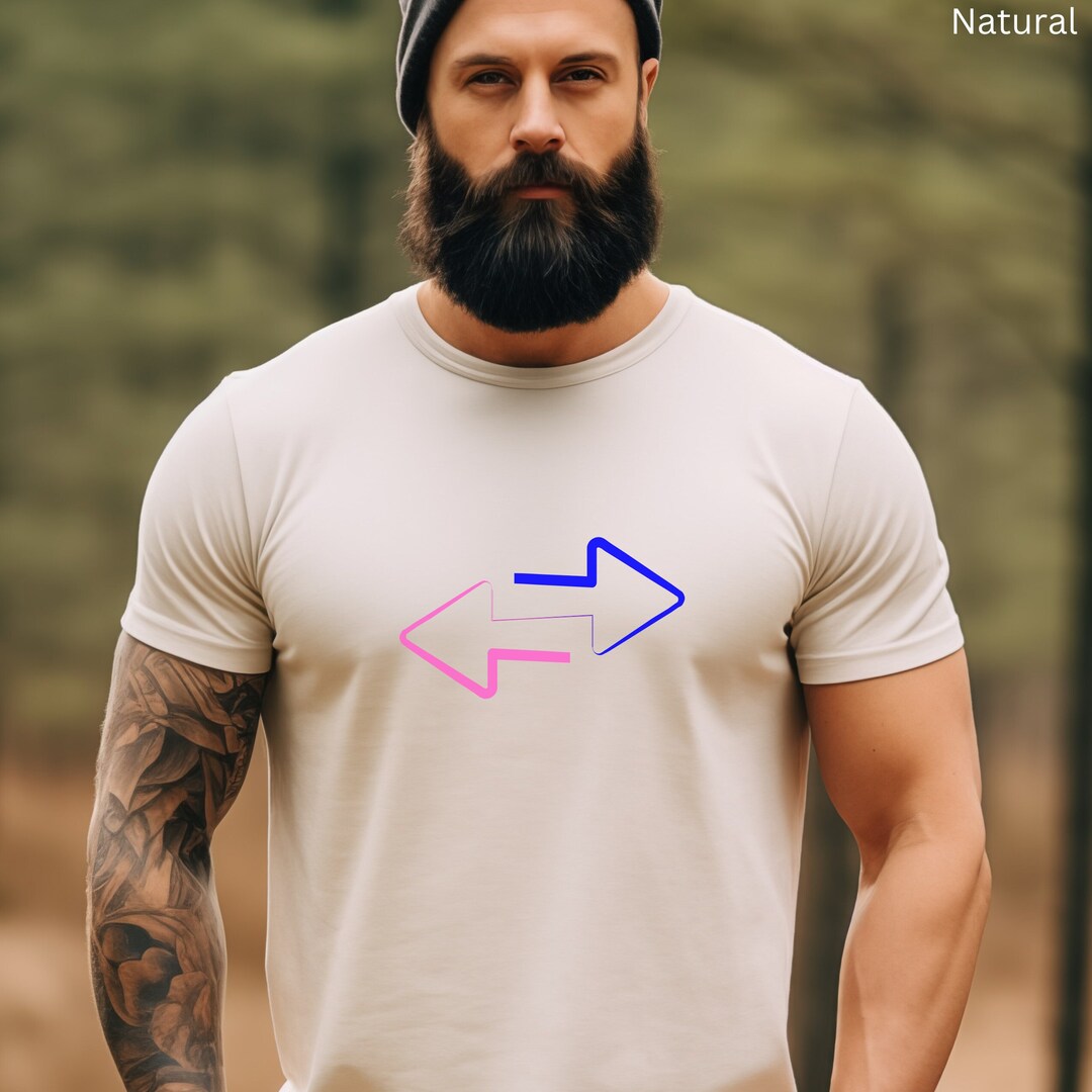 Subtle Bi Pride Bisexual Shirt Pride Outfit With Discreet Arrows Subtle ...