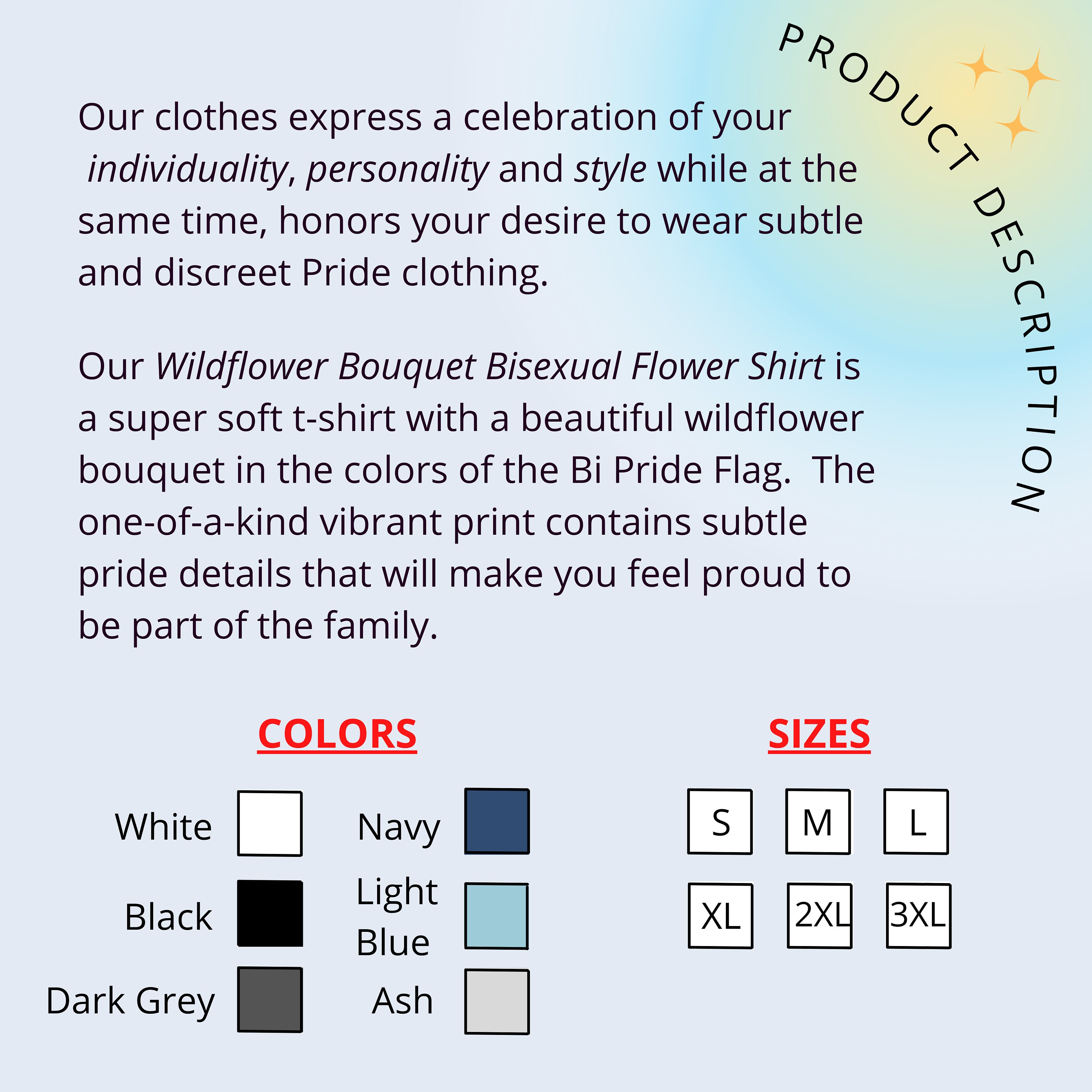 Wildflower Bouquet Bi Pride Bisexual Shirt Subtle Merch for | Etsy