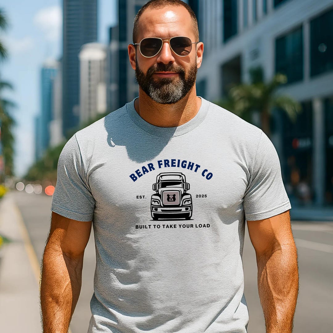 Bear Freight Co. Trucker T-shirt - Funny Truck Driver Tee - Etsy