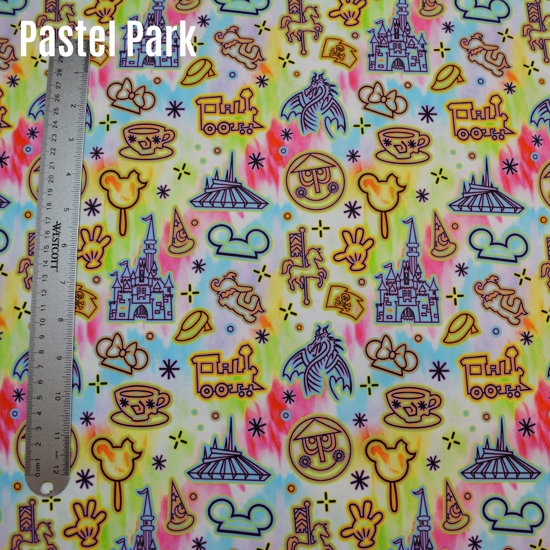 Custom Fabric - Pastel Park - Etsy