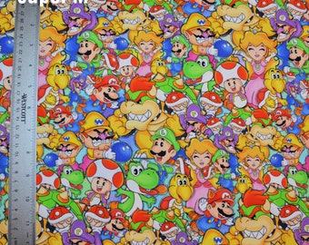 Mario Kart Quilt Fabric - Etsy