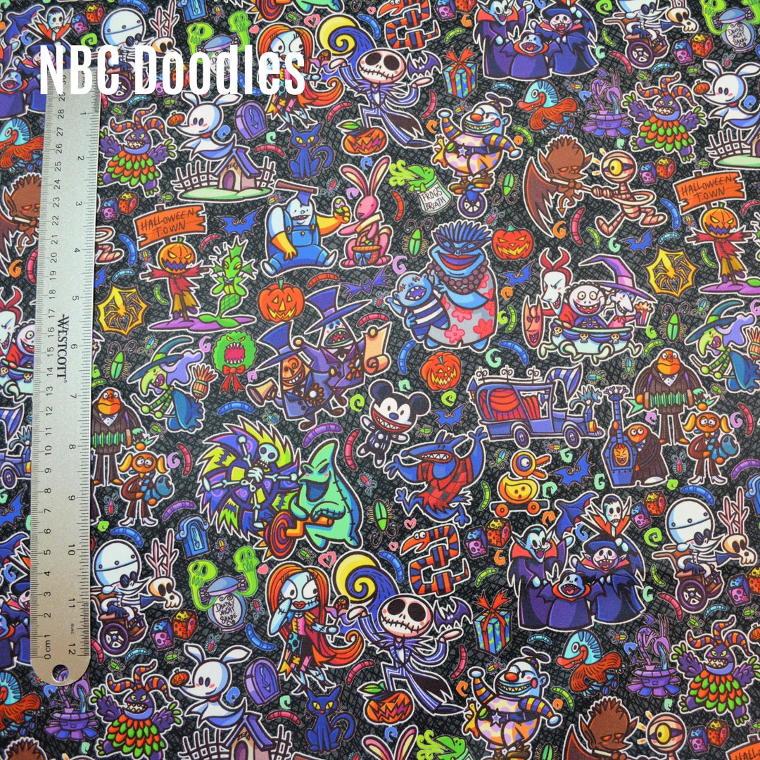 Custom Fabric - NBC Doodles - Etsy