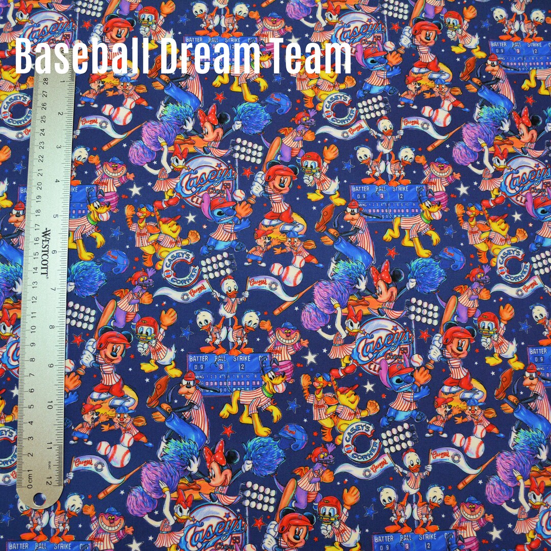 Custom Fabric - Baseball Dream Team - Etsy