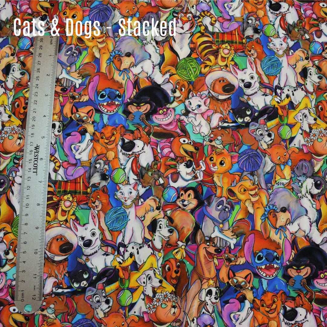 Custom Fabric Cats and Dogs Stacked - Etsy