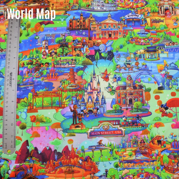 Usa Map Fabric Panel - Etsy