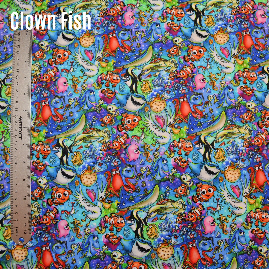 Custom Fabric - Clown Fish - Etsy