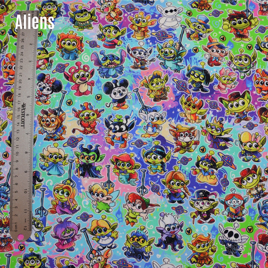 Custom Fabric - Aliens - Etsy