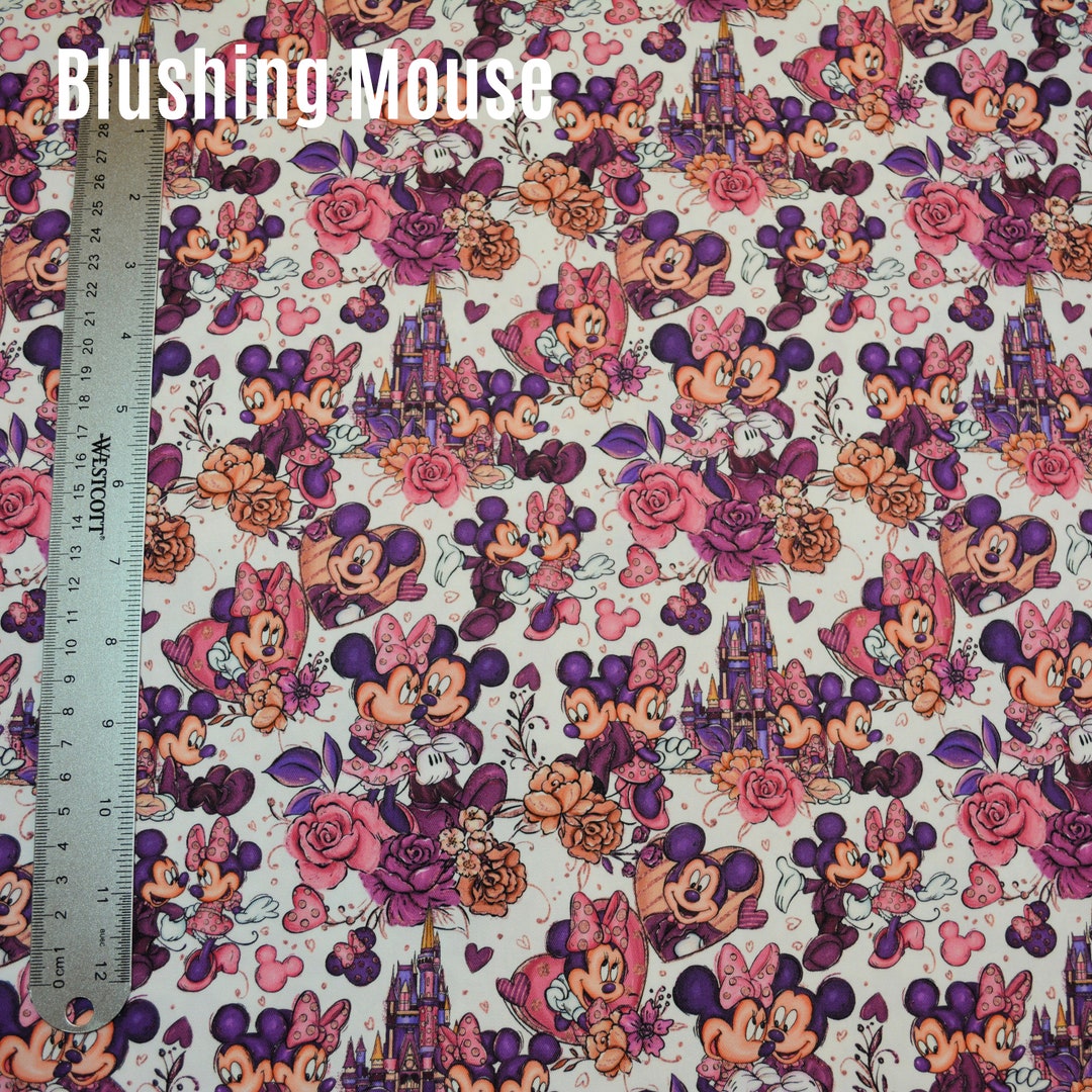 Custom Fabric - Blushing Mouse - Etsy